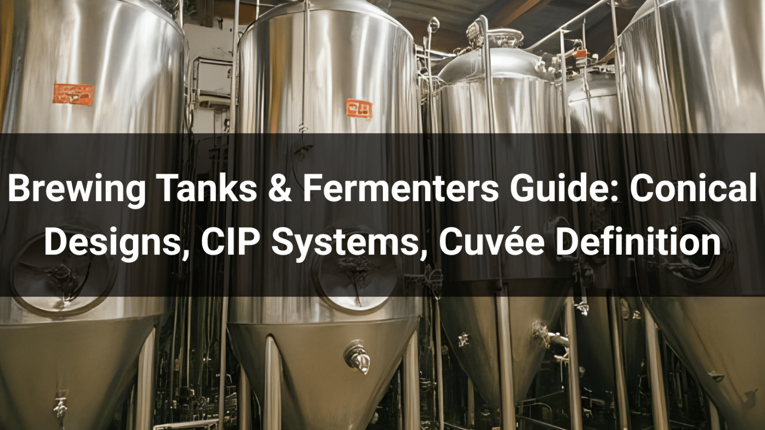 Leitfaden für Brautanks und Gärtanks: Konische Designs, CIP-Systeme ...