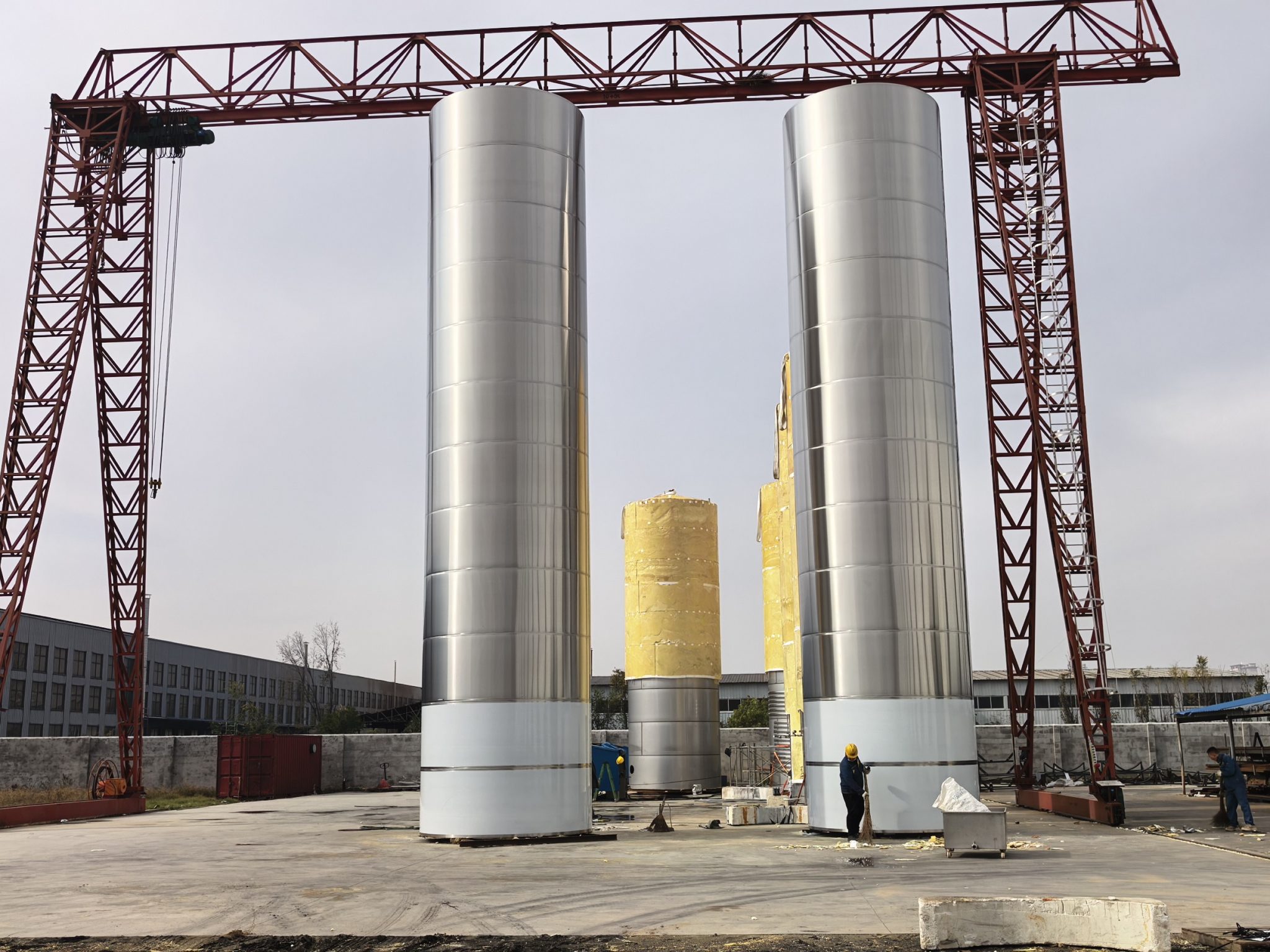 100Tons Stainless Steel Milk Silos - CHENMA