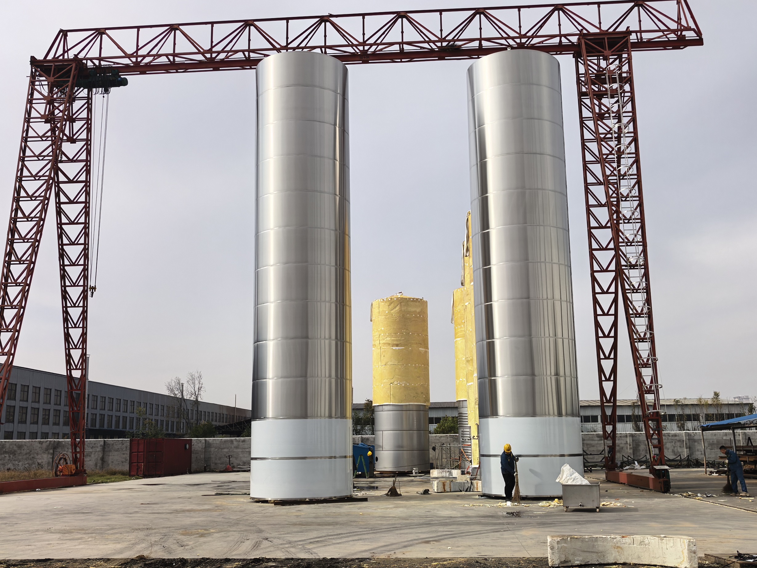 100Tons Stainless Steel Milk Silos - CHENMA